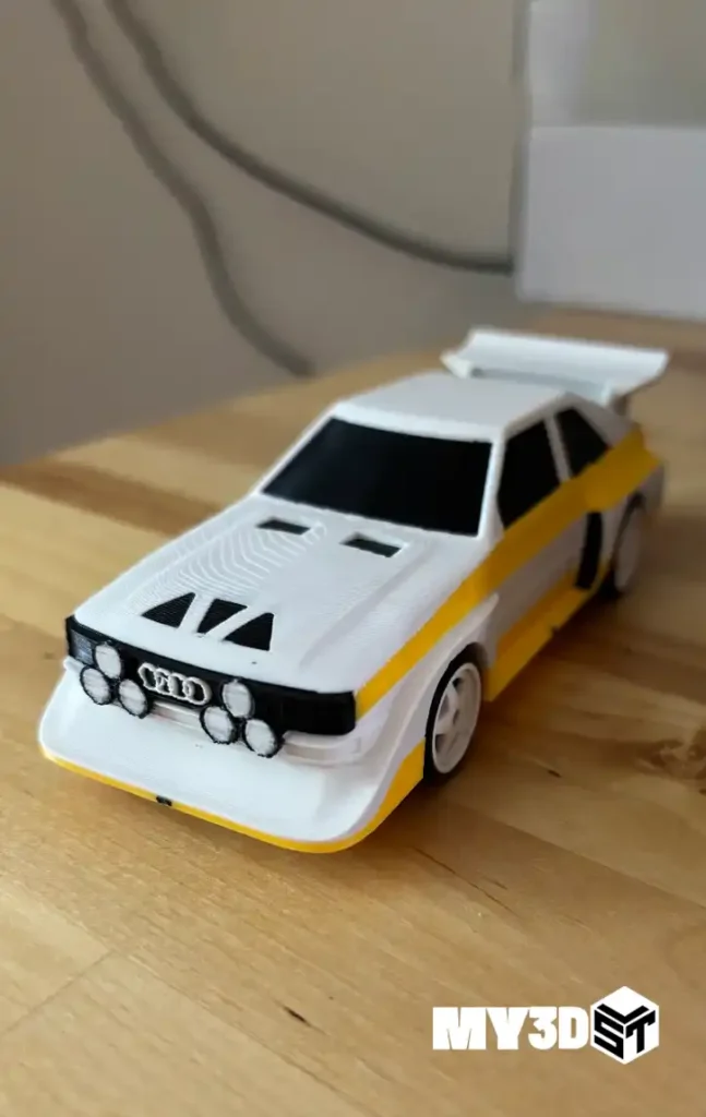 Audi Quattro STL 3D Print Model - MY3DSTL