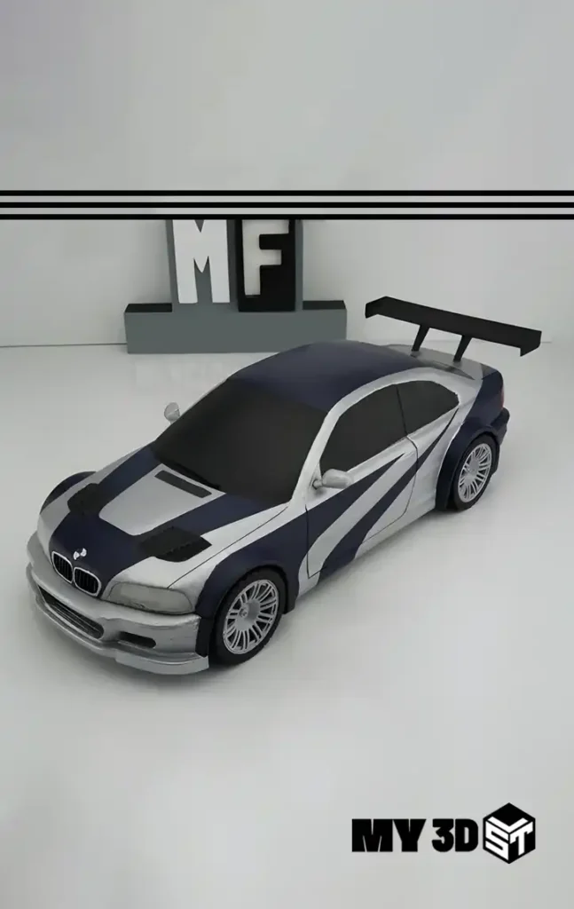 BMW E46 M3 GTR STL 3D Print Model - MY3DSTL