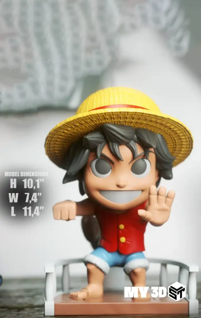 Chibi Luffy STL 3D Print Model - MY3DSTL