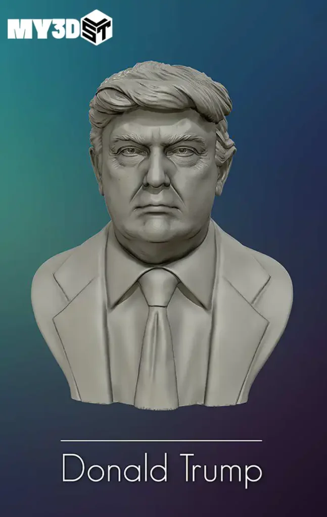 Donald Trump STL 3D Print Model - MY3DSTL