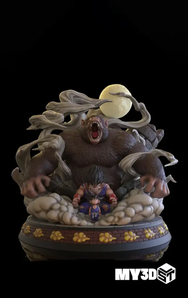 Goku Transformations Dragon Ball STL 3D Print Model - MY3DSTL