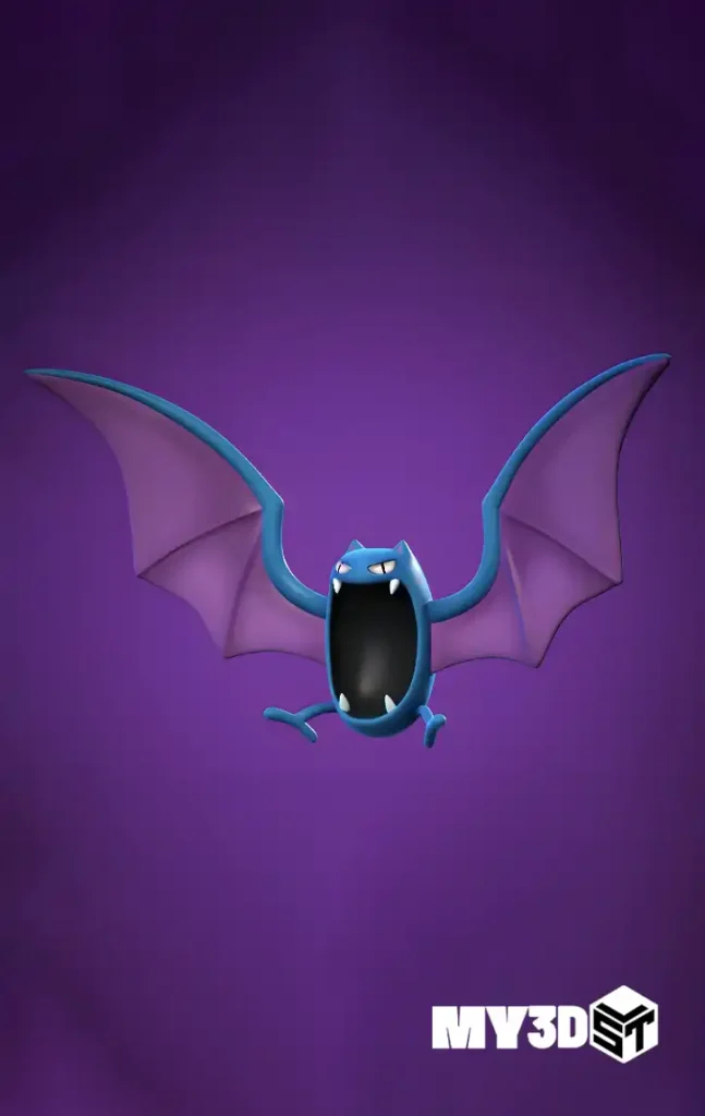 Golbat pokemon STL 3D Print Model - MY3DSTL