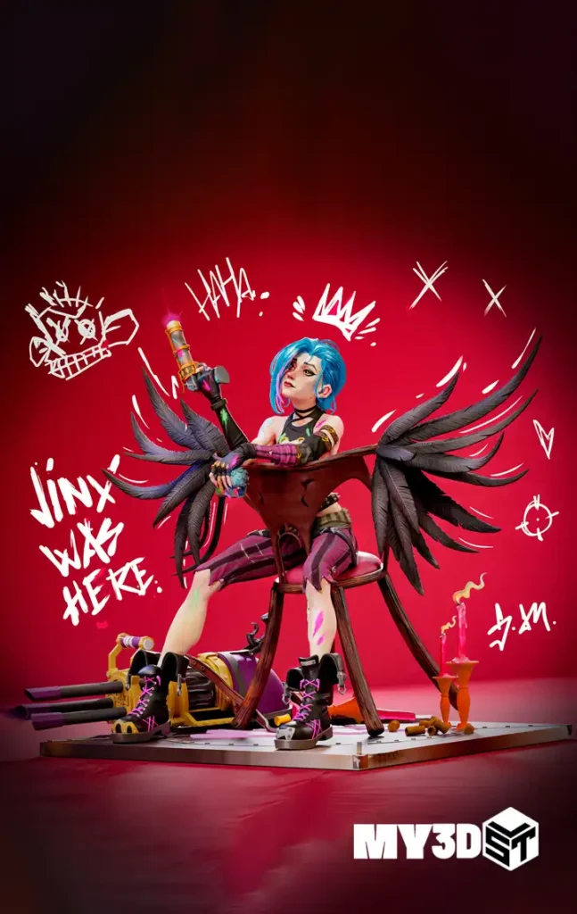 Jinx Arcane STL 3D Print Model - MY3DSTL