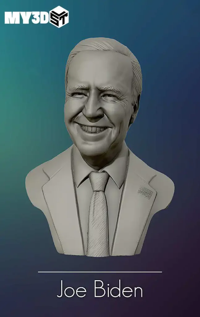 Joe Biden STL 3D Print Model - MY3DSTL