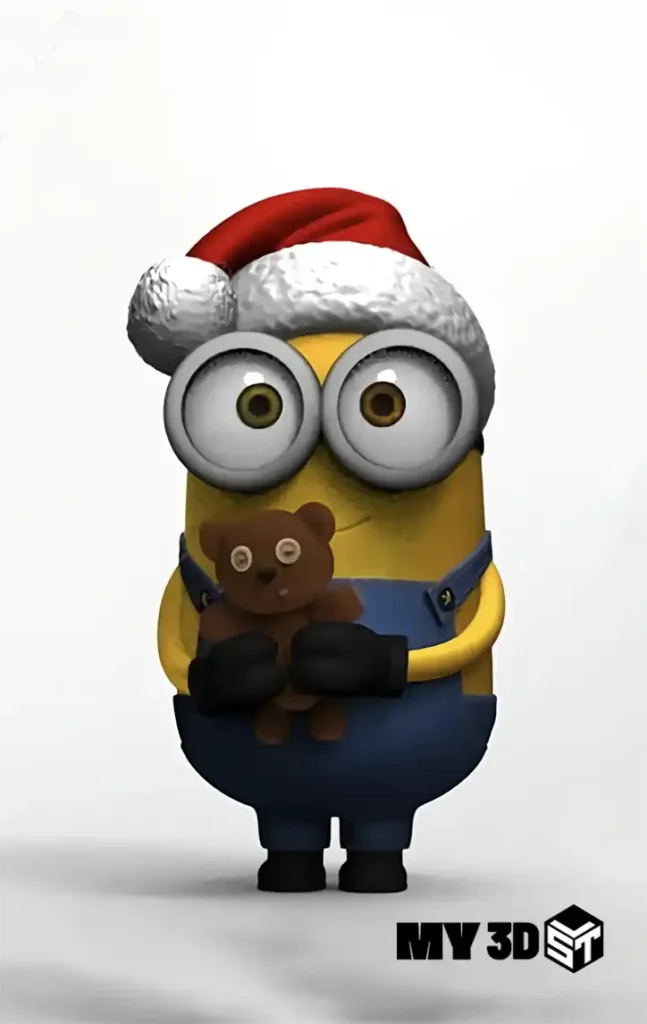 Santa Hat Minion STL 3D Print Model - MY3DSTL