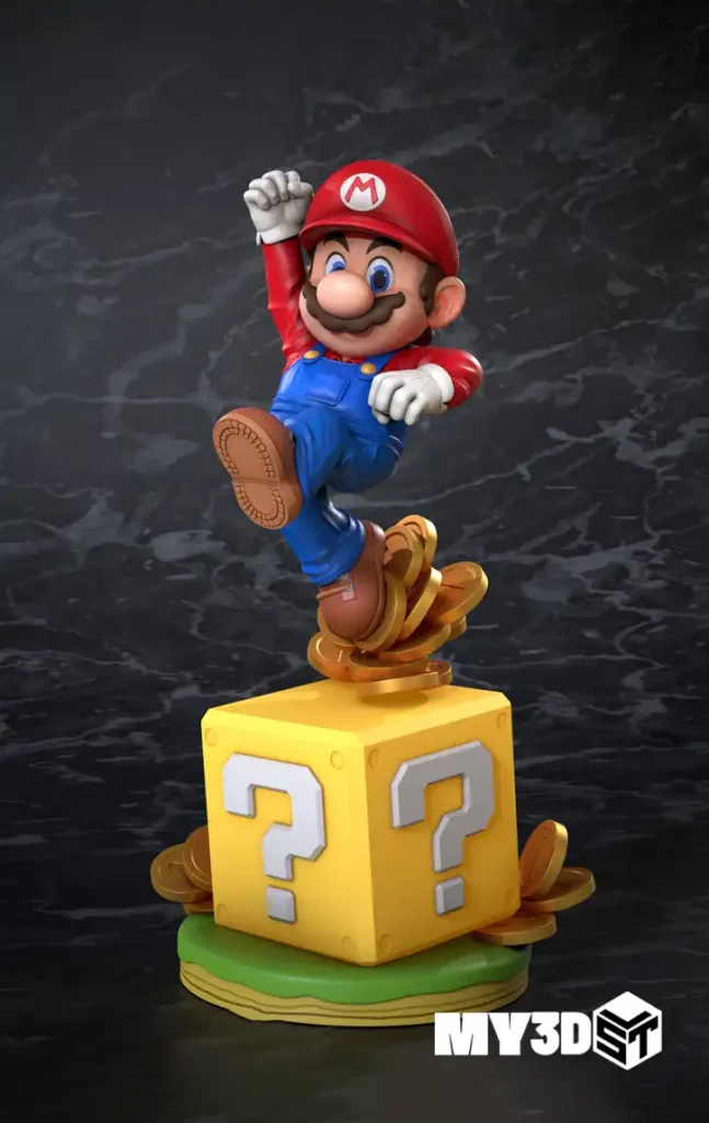 Super Mario STL 3D Print Model - MY3DSTL