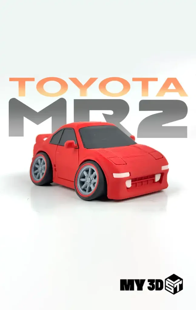 Toyota MR2 STL 3D Print Model - MY3DSTL