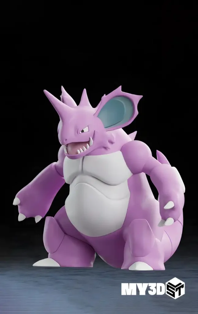 Nidoking Pokémon STL 3D Print Model - MY3DSTL