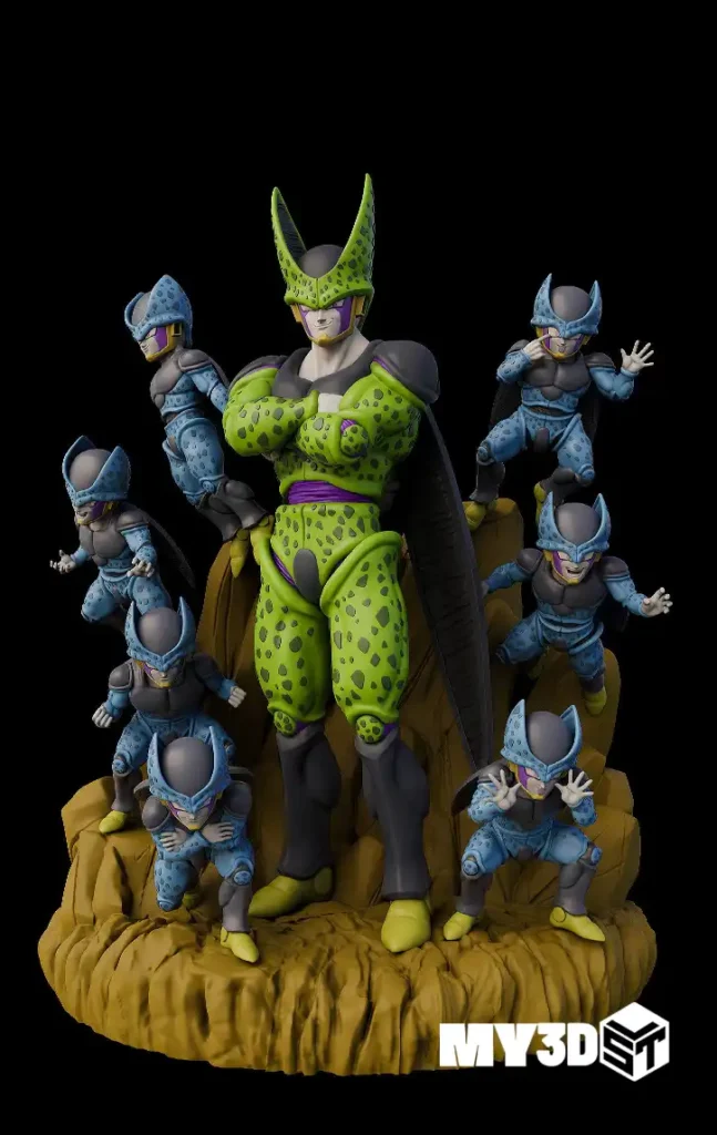 Cell Dragon Ball STL 3D Print Model - MY3DSTL