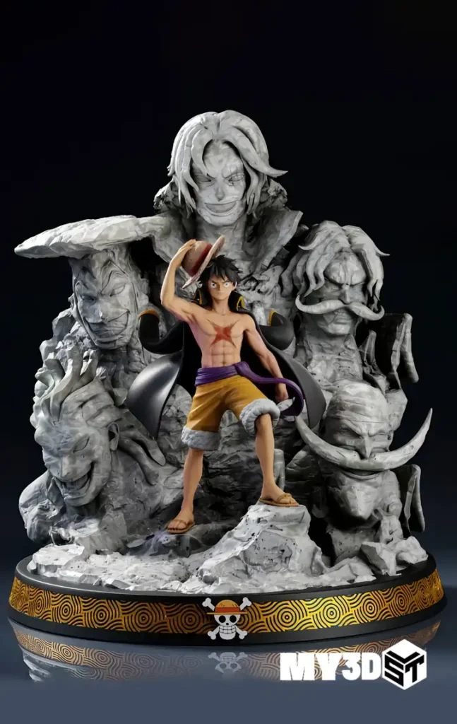 Monkey D. Luffy STL 3D Print Model - MY3DSTL