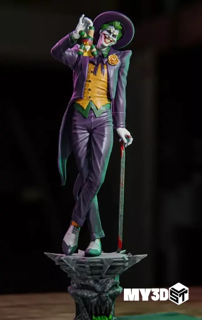 The Joker STL 3D Print Model - MY3DSTL