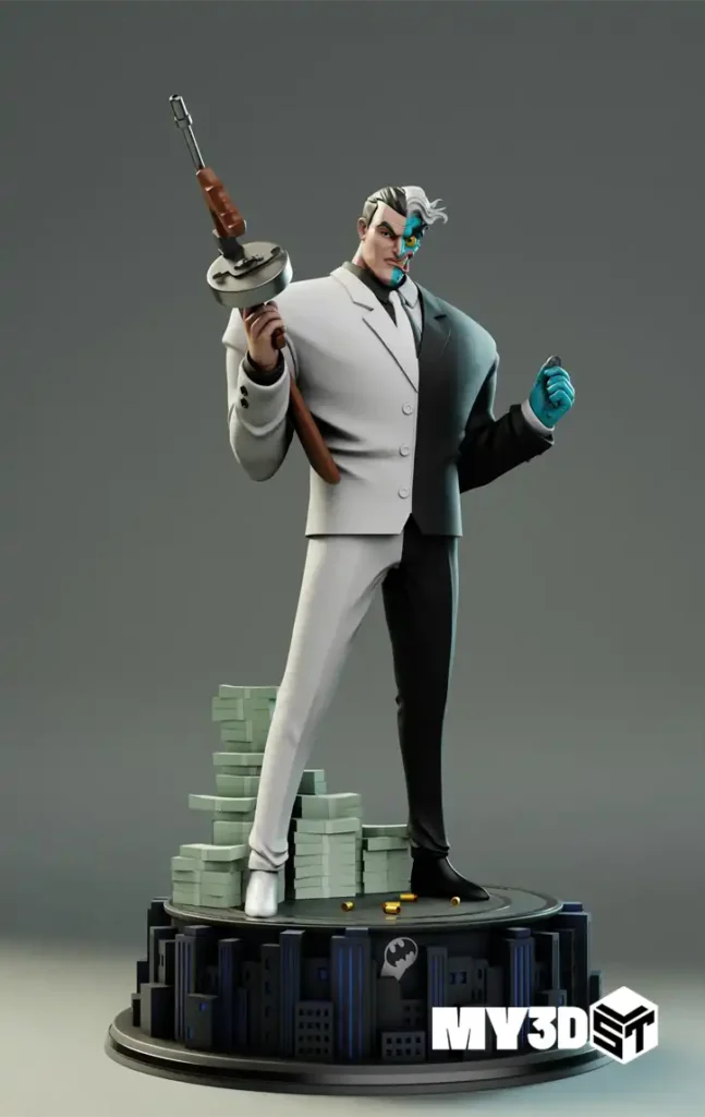 Two Face TAS STL 3D Print Model - MY3DSTL