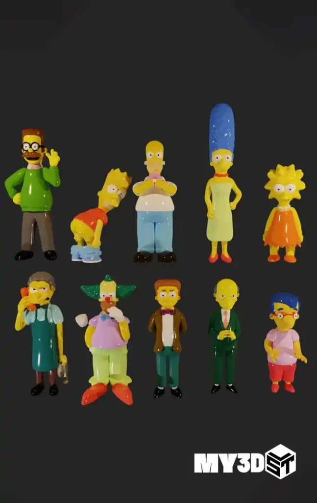 the simpsons collection STL 3D Print Model - MY3DSTL