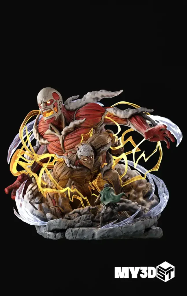 Armored Titan and Colossal Titan STL 3D Print Model - MY3DSTL