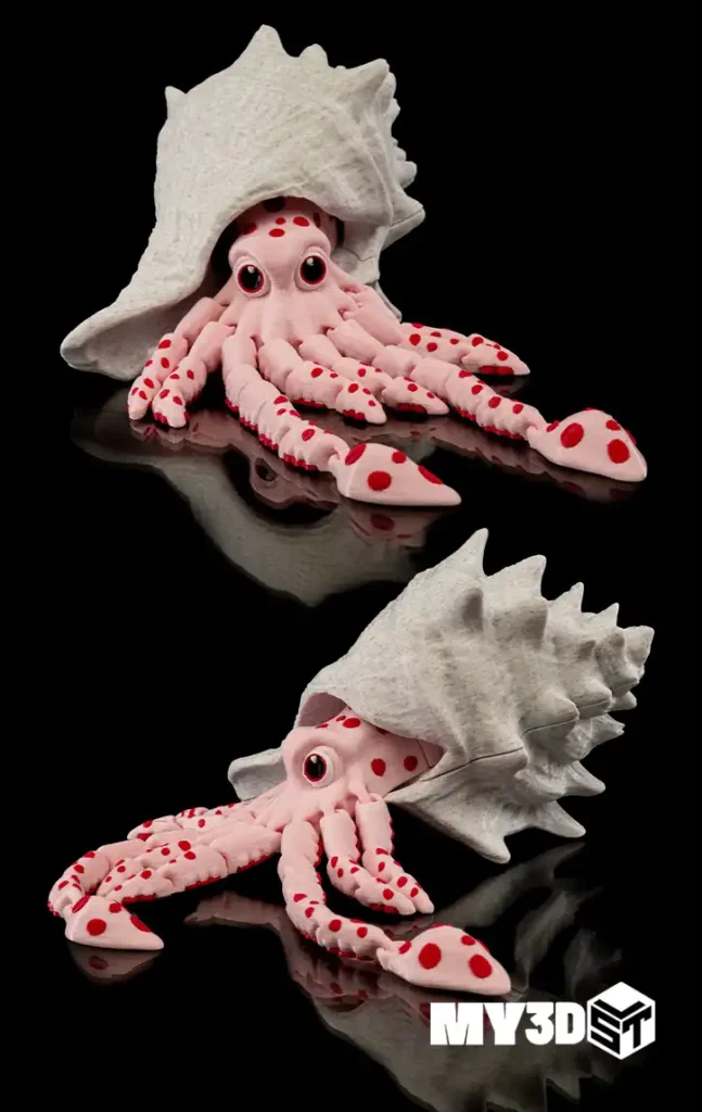 Sky the Squid STL 3D Print Model - MY3DSTL
