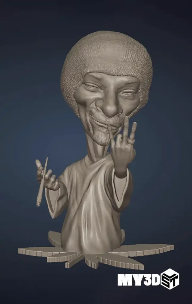 Snoop Dogg STL 3D Print Model - MY3DSTL