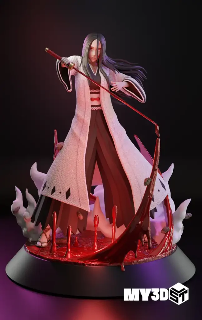 Unohana Bleach STL 3D Print Model - MY3DSTL