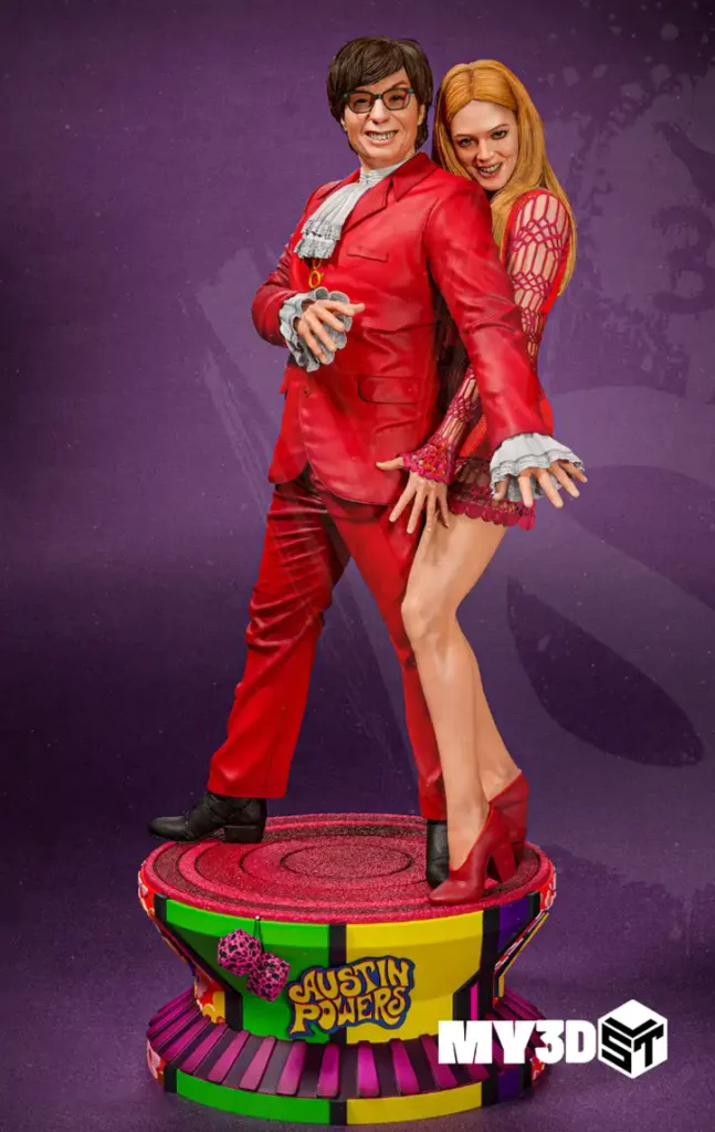 Austin Powers STL 3D Print Model - MY3DSTL
