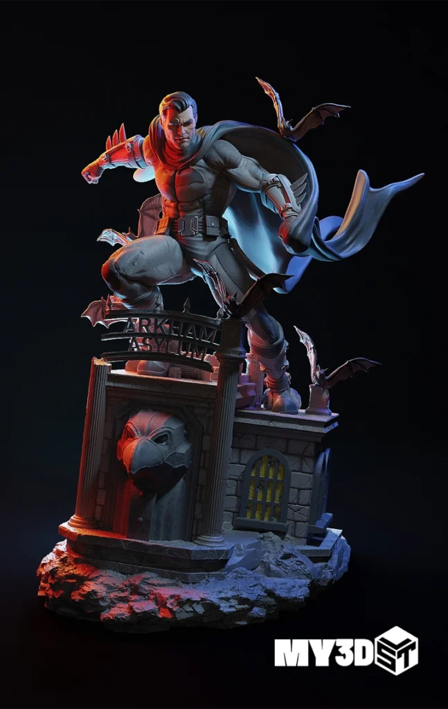 Batman STL 3D Print Model - MY3DSTL