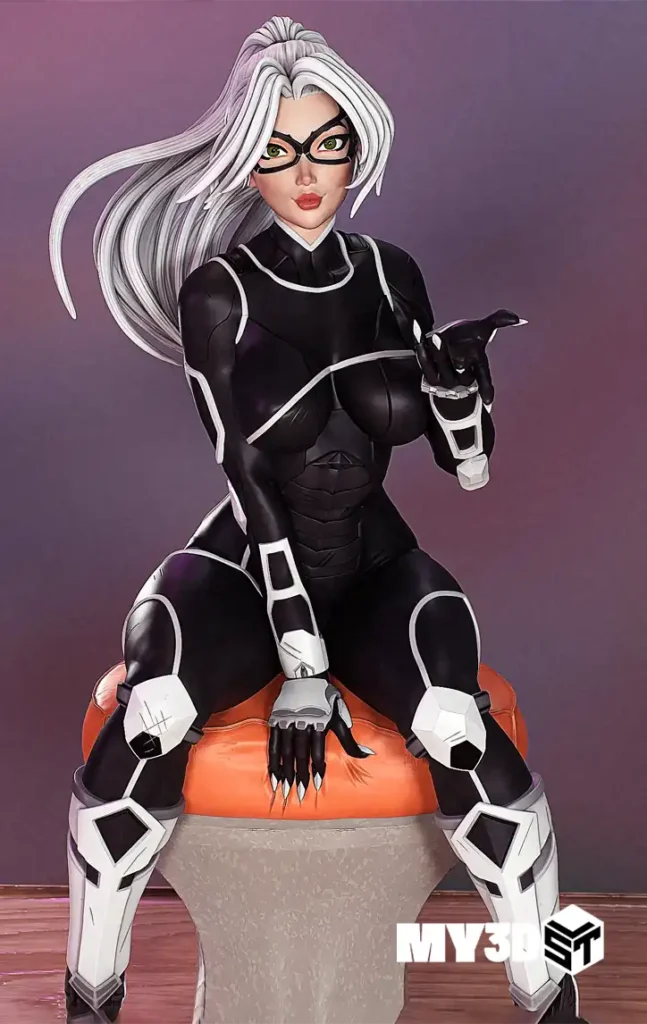 Black Cat Marvel NSFW STL 3D Print Model - MY3DSTL