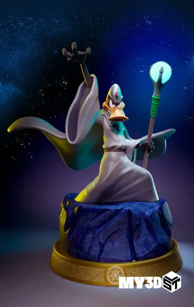Daffy Duck Wizard STL 3D Print Model - MY3DSTL