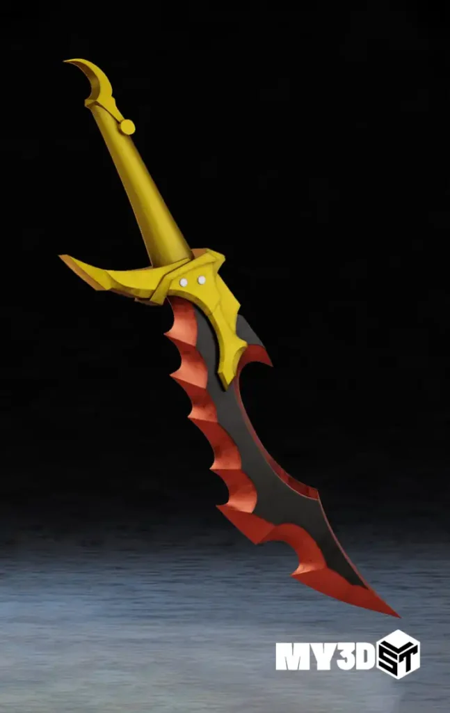 Knight Killer Dagger STL 3D Print Model - MY3DSTL