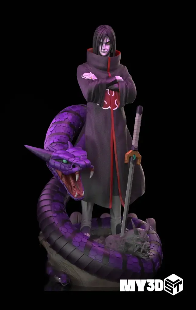 Orochimaru Akatsuki STL 3D Print Model - MY3DSTL