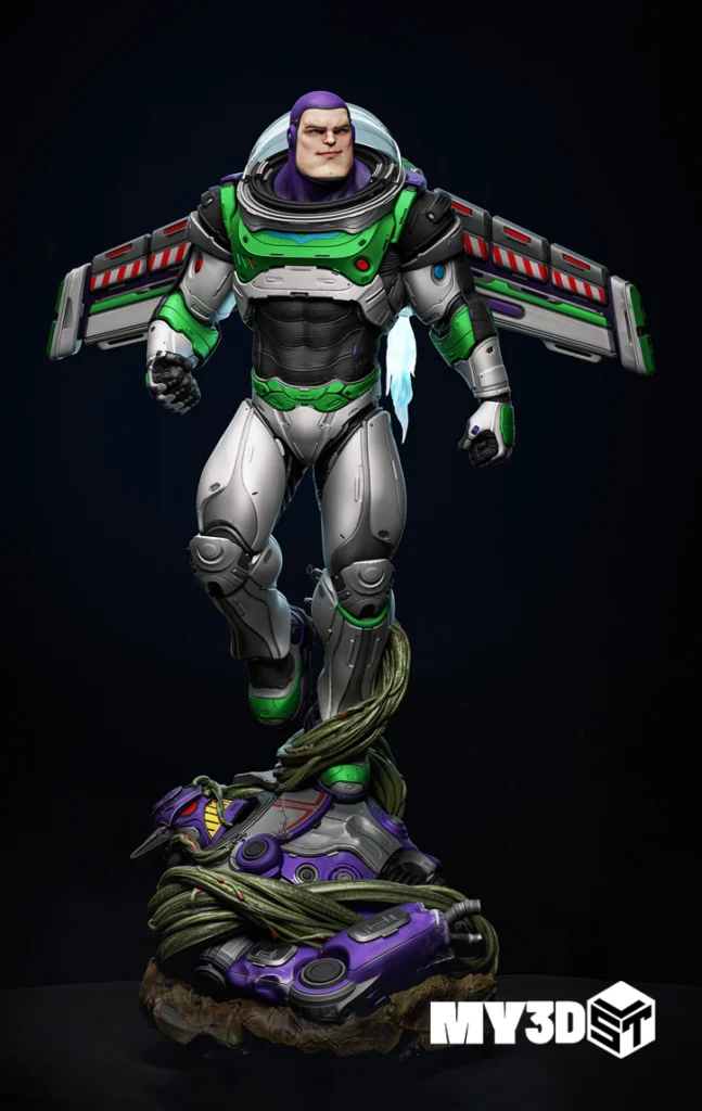 Buzz Lightyear Toy Story STL 3D Print Model - MY3DSTL