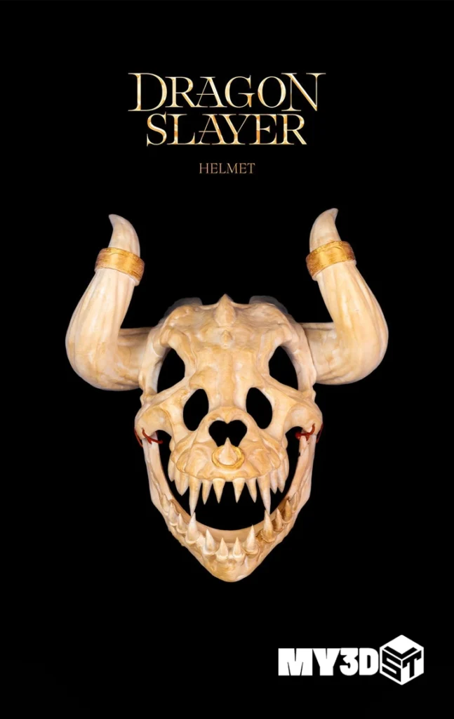 Dragon Slayer Helmet STL 3D Print Model - MY3DSTL