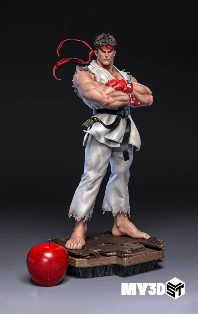 Ryu Street Fighter STL 3D Print Model - MY3DSTL