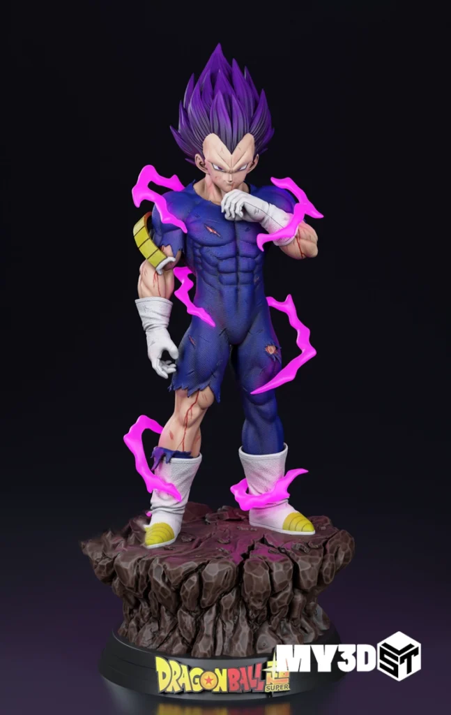 Vegeta Ultra Ego STL 3D Print Model - MY3DSTL