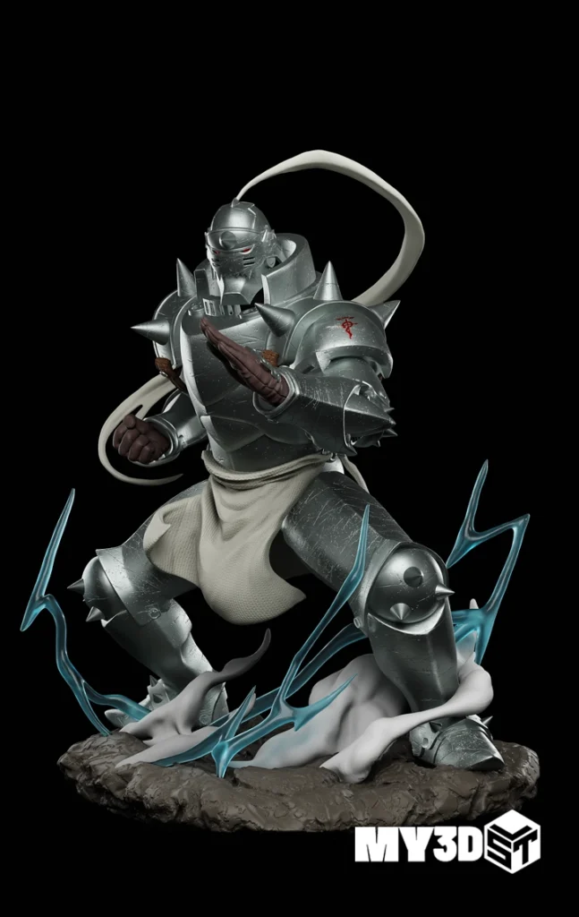 Alphonse Elric STL 3D Print Model - MY3DSTL