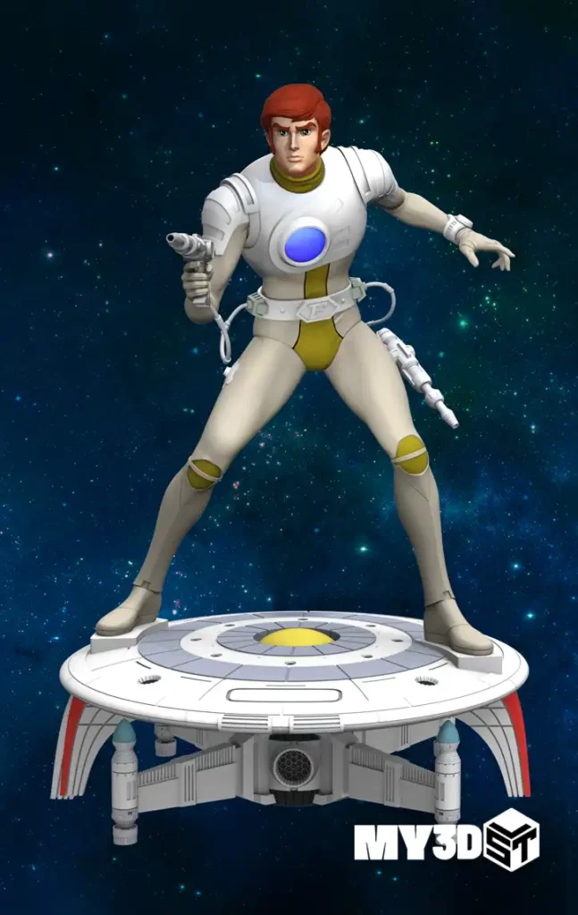 Captain Future STL 3D Print Model - MY3DSTL