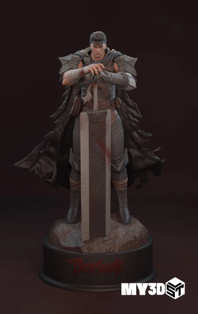 Guts Berserk STL 3D Print Model - MY3DSTL