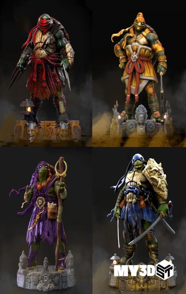 TMNT Collection STL 3D Print Model - MY3DSTL