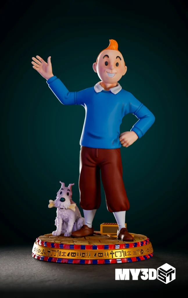 Tintin The Adventures of Tintin STL 3D Print Model - MY3DSTL