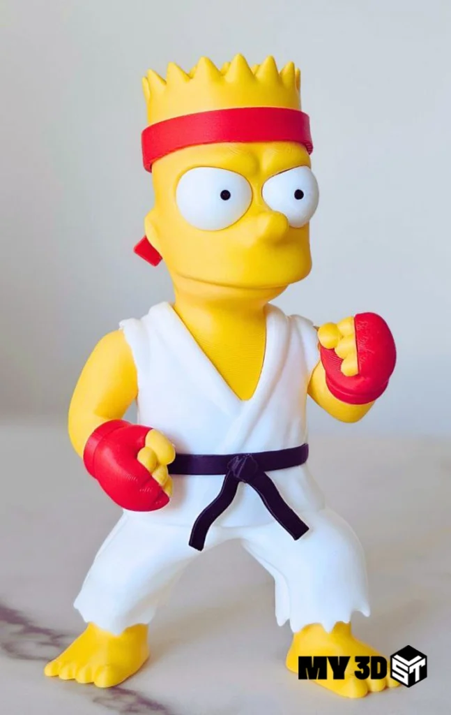 Street Fighter Bart STL 3D Print Model - MY3DSTL